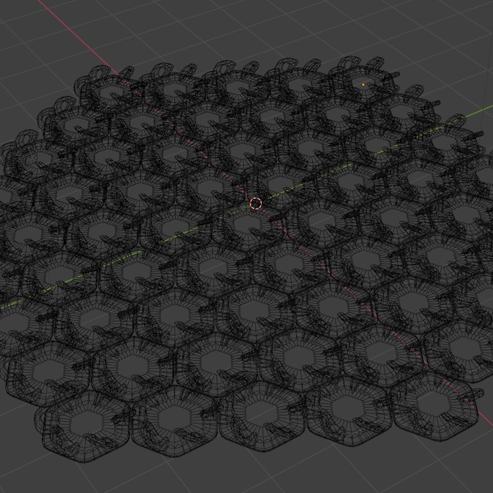 3D Printable Hexagons armor by oz tzemach